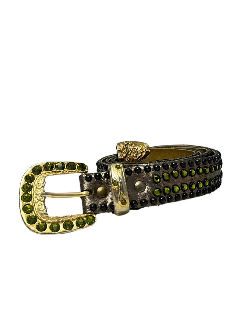 Kippys Green Swarovski Belt (PREOWNED) – Majolie Designs